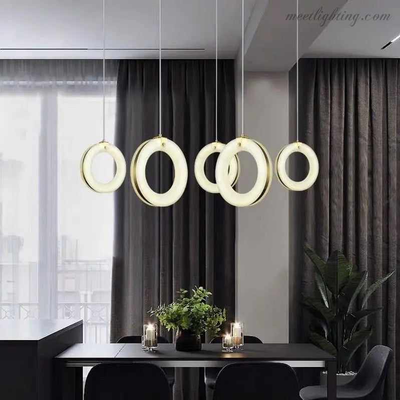 Alabaster Ring Pendant Light